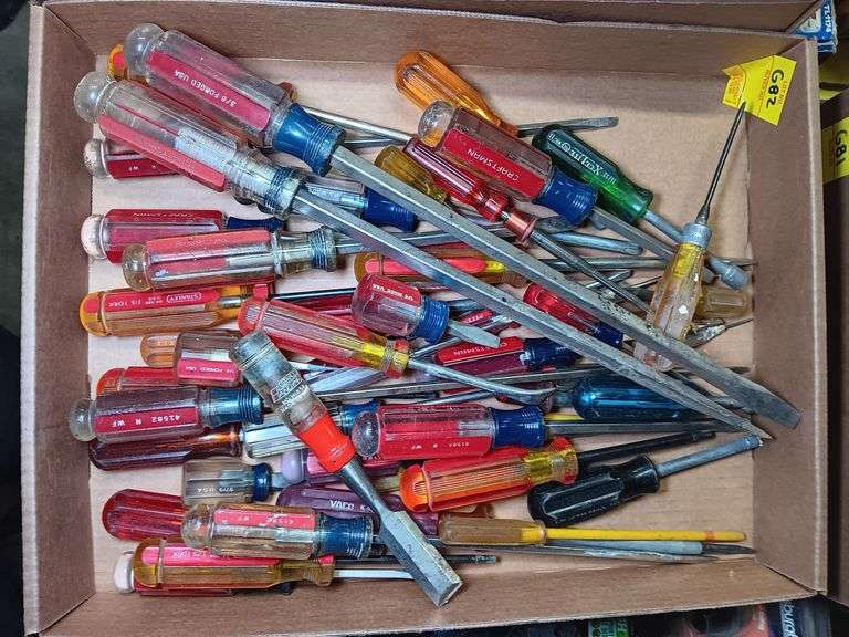 Plastic/Resin Handled Screwdrivers (mostly Craftsman) - Auction ...