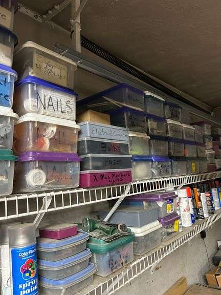 Shelf of Scrap Metal and Hardware - Auction Solutions, Inc ...