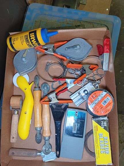 Screen Cutters, Razor Blades, Electrical Tape, Clamps, and Other Items ...