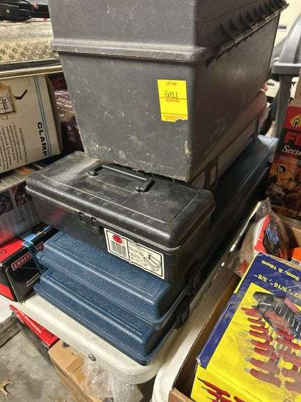 Five empty tool cases - Auction Solutions, Inc - Celebrating 25 Years