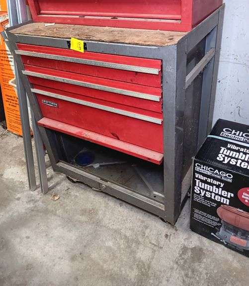 Craftsman Red 4 Drawer Rolling Toolbox - Auction Solutions, Inc ...