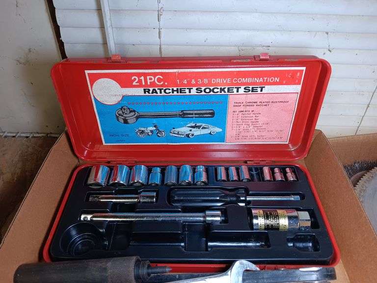 Ratchet Socket Set, Impact Driver, Sockets, Oxygen Sensor Socket, and ...