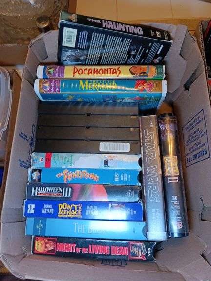 (2) Boxes of VHS Tapes - Auction Solutions, Inc - Celebrating 25 Years