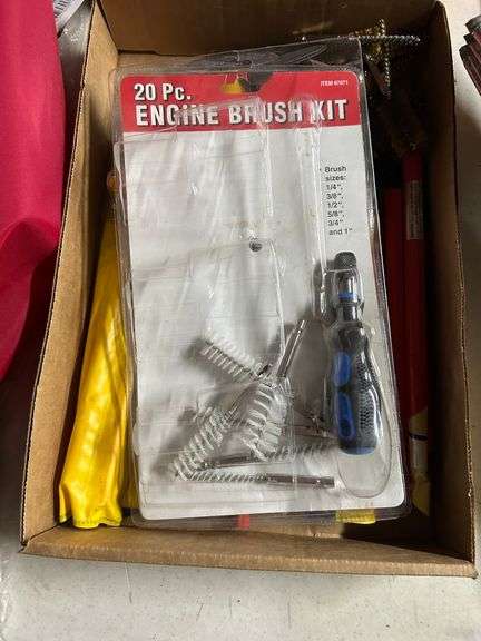 Auger Bits, Engine Brush Kit Pieces, Chisels, and Other Items - Auction ...