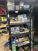 Black Storage Rack and Contents - Auction Solutions, Inc - Celebrating ...
