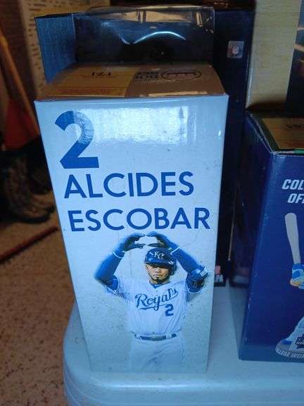 Alcides Escobar Royals 2015 League Champions Bobblehead - Auction ...