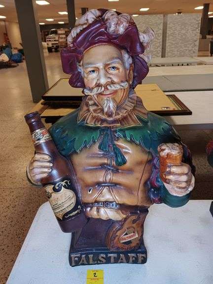 1939 Falstaff Bust Statue 21" - Auction Solutions, Inc - Celebrating 25 ...