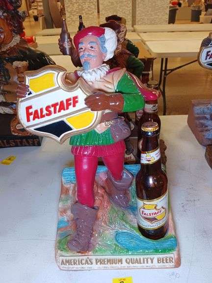 Plasto Manufacturing Company Falstaff Brewing Corp Statue with Empty ...