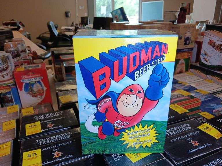 Budman Collector's Edition Beer Stein - Auction Solutions, Inc ...