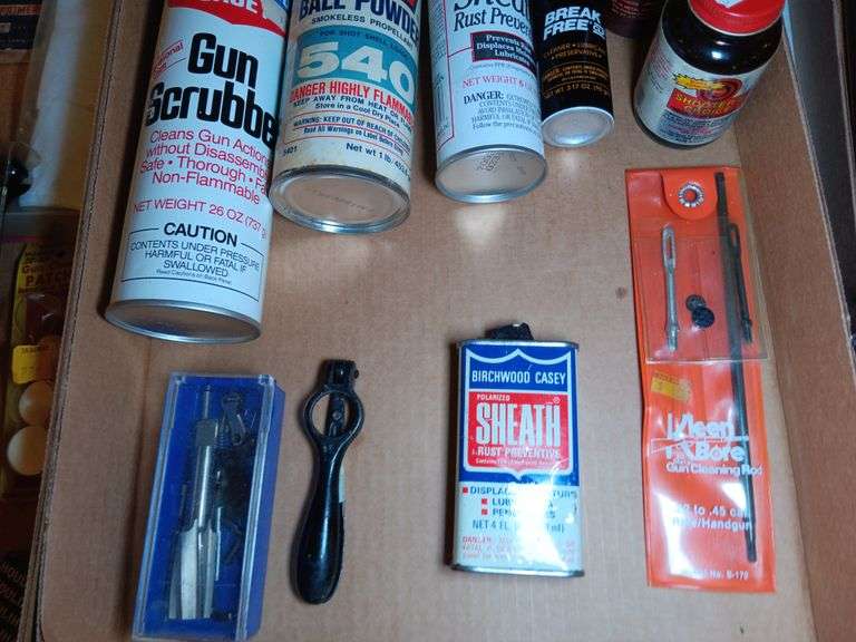 Gun Scrubber, Ball Powder, Gun Cleaning Rod, Sheath Rust Preventative ...
