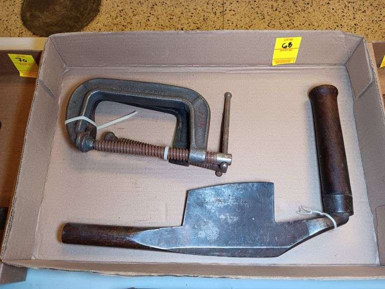 C Clamps and Antique Cooper's Chamfer Shave - Auction Solutions, Inc ...
