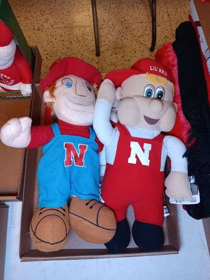 Herbie Husker Plush, Lil Red Plush, Nebraska Flags, and Windsocks ...