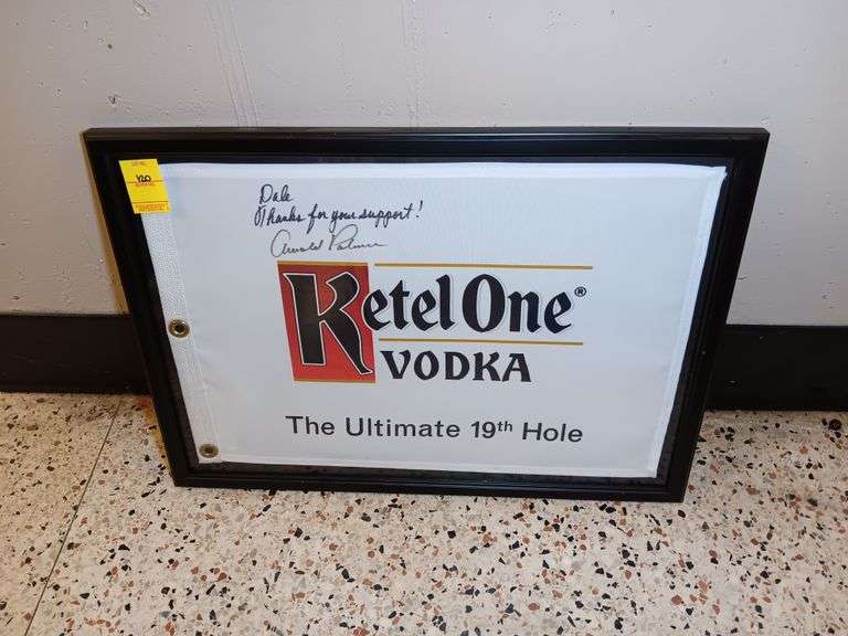 Ketel One Vodka Flag Signed by Arnold Palmer - Auction Solutions, Inc ...