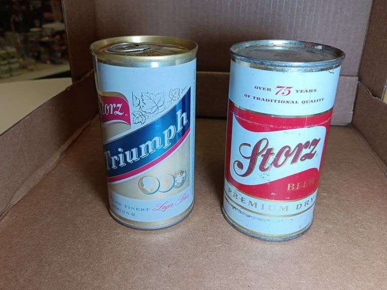 (2) Storz Brewing Beer Cans - Auction Solutions, Inc - Celebrating 25 Years