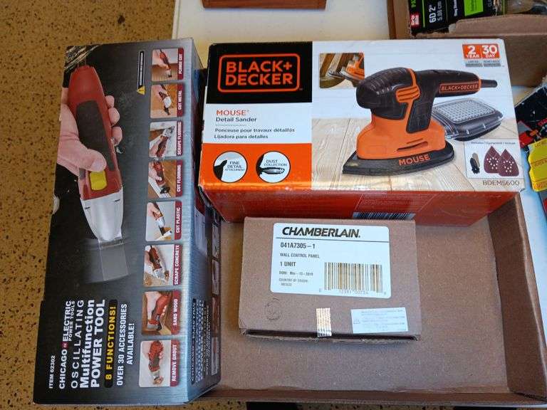 Chicago Electric Oscillating Multifunction Power Tool, Black & Decker ...