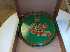 Metz Beer 12" Metal Tray - Auction Solutions, Inc - Celebrating 25 Years