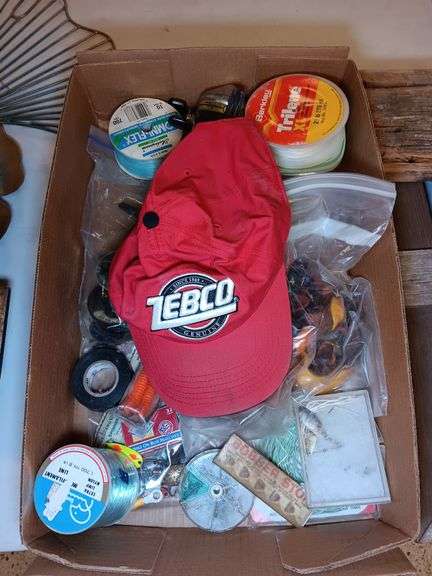 Fishing Supplies and Zebco Hat - Auction Solutions, Inc - Celebrating ...
