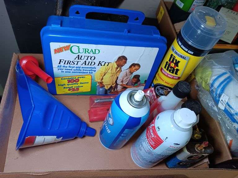 Auto First Aid Kit, Automotive Fluids, Funnel, and Thread Repair Kit ...