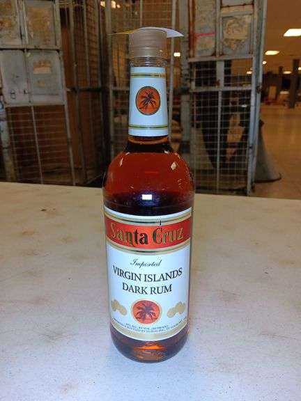 Santa Cruz Virgin Island Dark Rum 1L Bottle - Auction Solutions, Inc ...