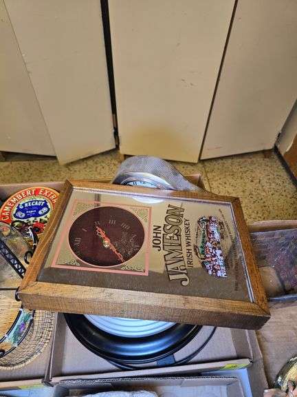 John Jameson Irish Whiskey Clock, Mantel Clock, Quartz Timex Clock, and ...