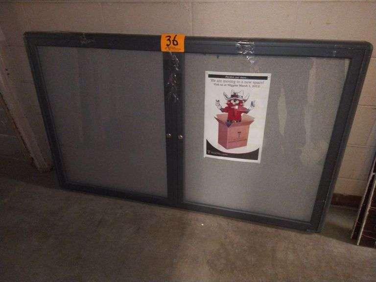Double Door Shadow Box Display No Key - Assiter Auctioneers