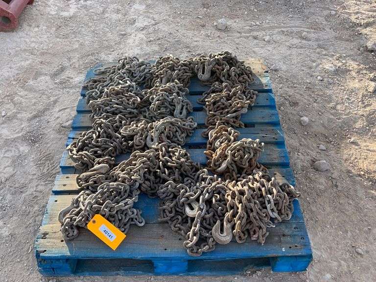 Lot of 3/8” Chain With Hooks - Assiter Auctioneers