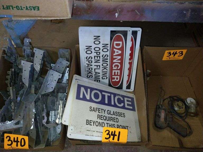 7 Safety Signs - Assiter Auctioneers