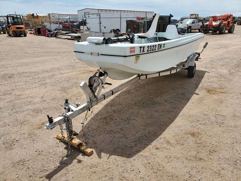 1972 Astro Fiberglass Boat w/Trailer - Assiter Auctioneers