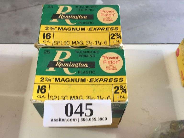 (50) Remington 16ga Magnum Express 23/4 6 Shot - Assiter Auctioneers
