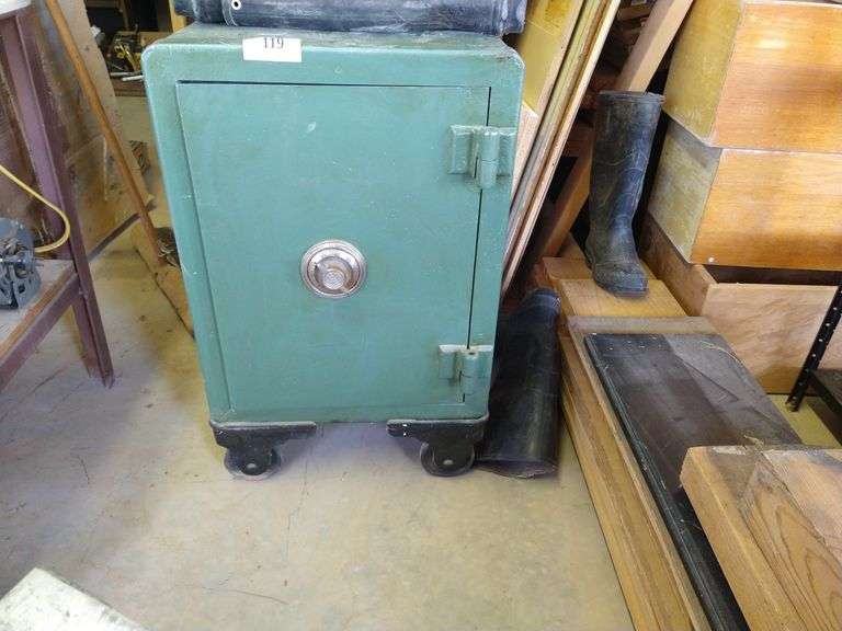 Trade Mark 1885 Victor Safe on Casters w/Combination - Assiter Auctioneers
