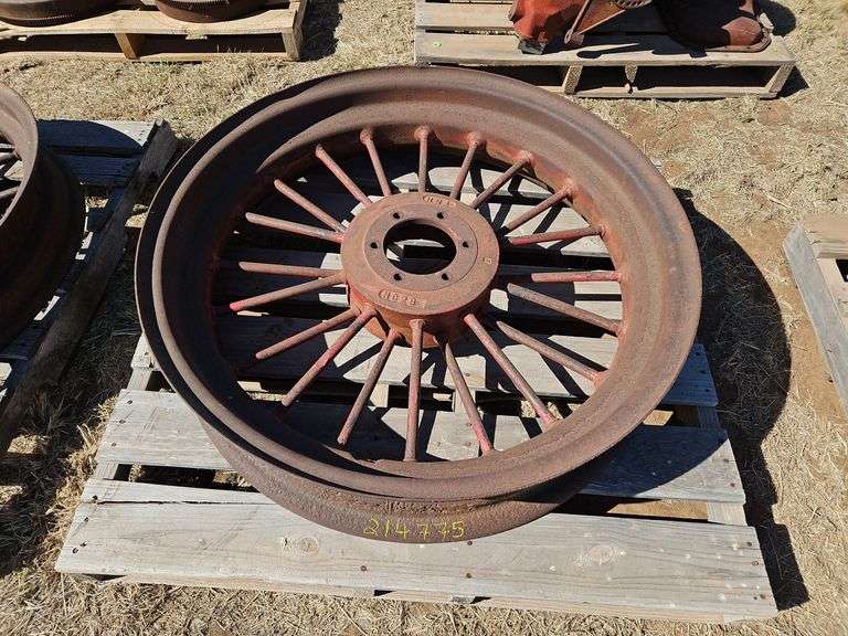 36" x 8" F & H HC26 Steel Round Spoke Wheel - Assiter Auctioneers