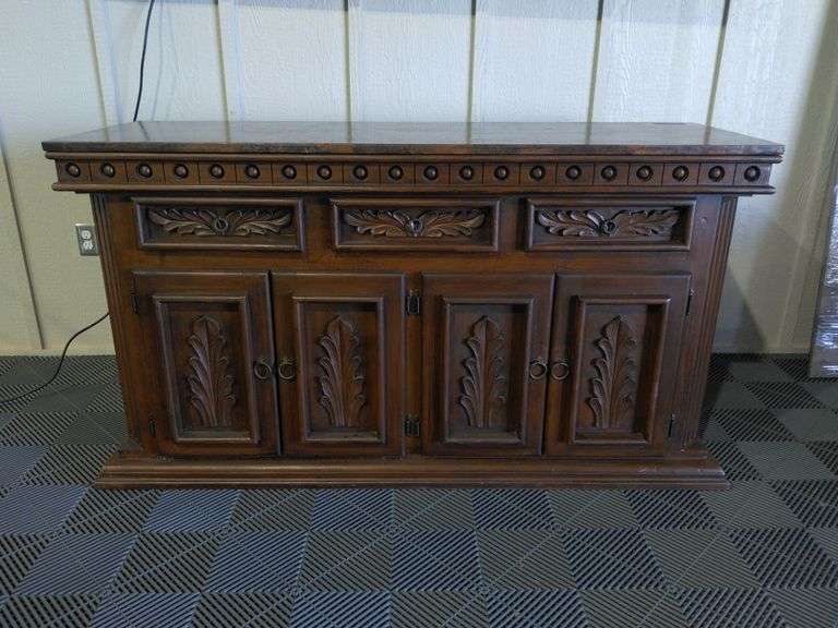 Copper Top Buffet Console - Assiter Auctioneers