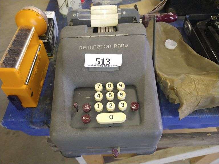 Vintage Remington Rand Adding Machine - Assiter Auctioneers