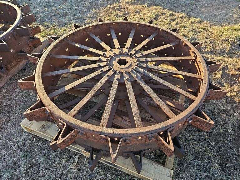49 1/2" Steel Spoke Wheel With Bolted 5" Lugs - Assiter Auctioneers