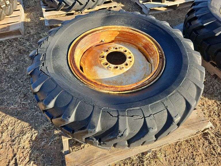 Mohawk Chief 13.00 - 24 10 Ply Tire With 8 Lug Rim - Assiter Auctioneers