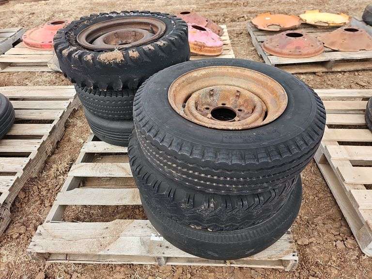(6) Clip Rims With Tires - Assiter Auctioneers