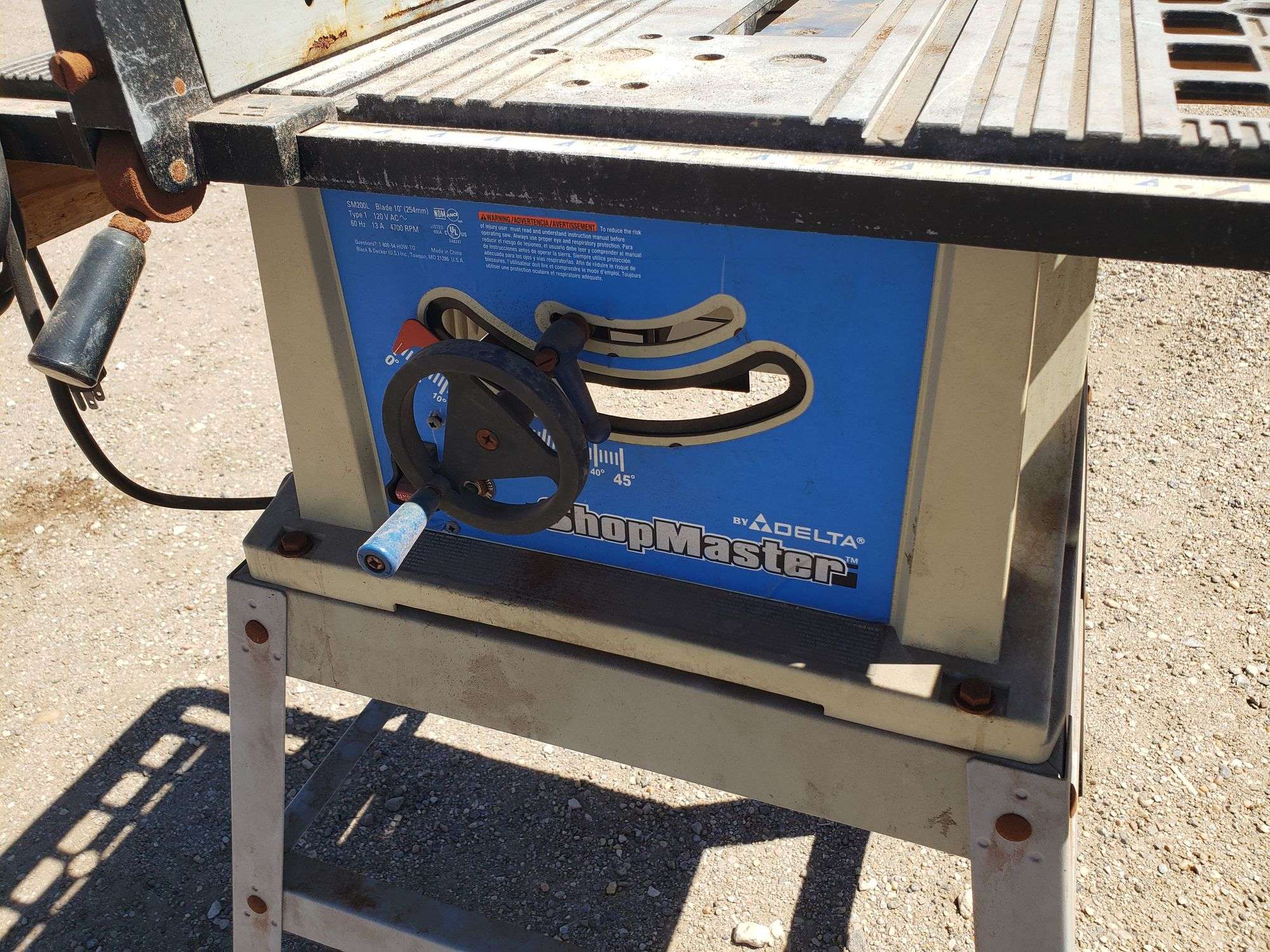 Delta ShopMaster Table Saw Assiter Auctioneers
