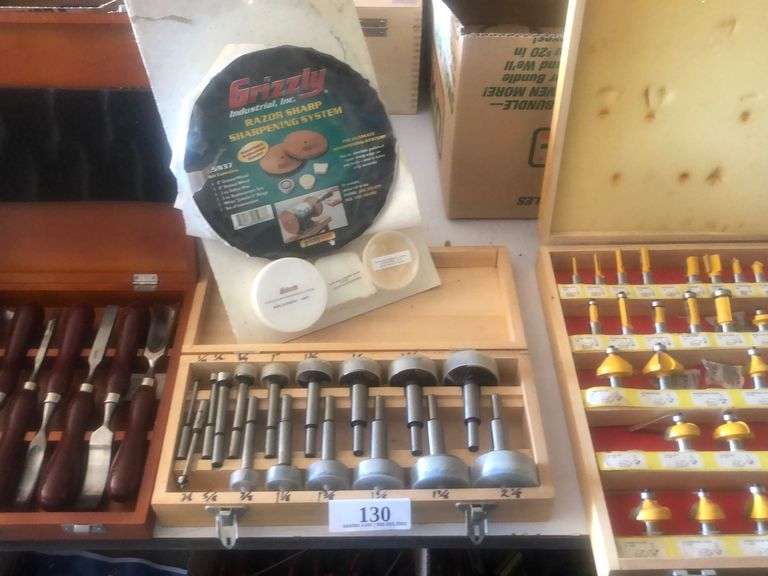 Forstner Bit Set in Holder - Assiter Auctioneers