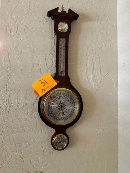 Vintage Wood Barometer - Assiter Auctioneers