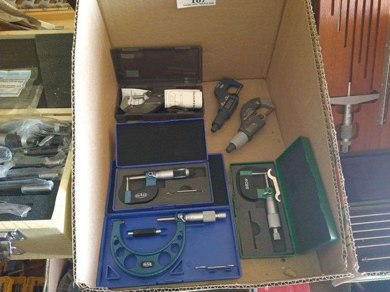 2 Shars OD Micrometer & 1 RCBS w/ 3 Digital OD Micrometers - Assiter ...
