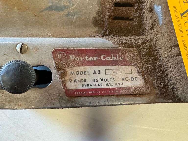 Electric Porter Cable Sander - Assiter Auctioneers