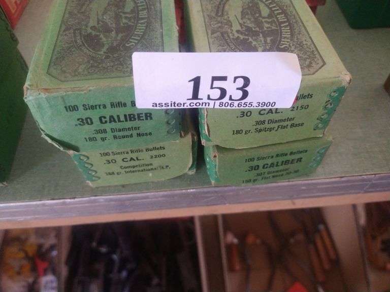 (4) Boxes .30 cal Bullets - Assiter Auctioneers