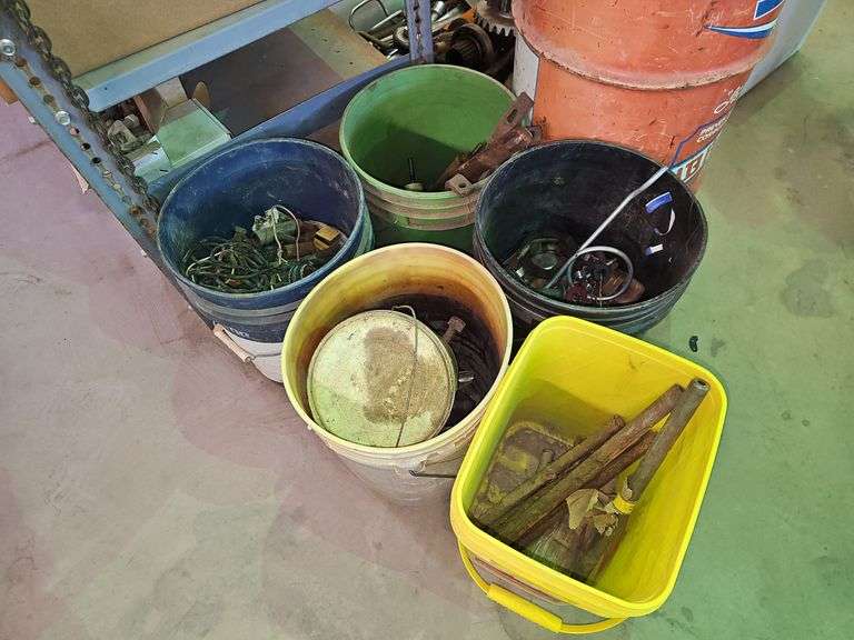 (5) Assorted Buckets Of Parts - Assiter Auctioneers