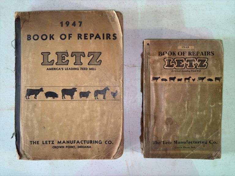 LETZ Book of Repairs 1938 & 1947 - Assiter Auctioneers