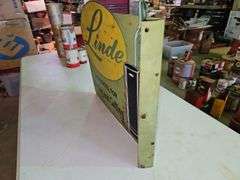 18" x 22" Vintage Linde Metal Sign - Assiter Auctioneers