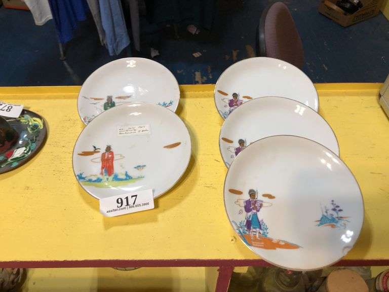 (6) Knox Fine China Plates by Ace Blue Eagle incl. Quannah Parker ...