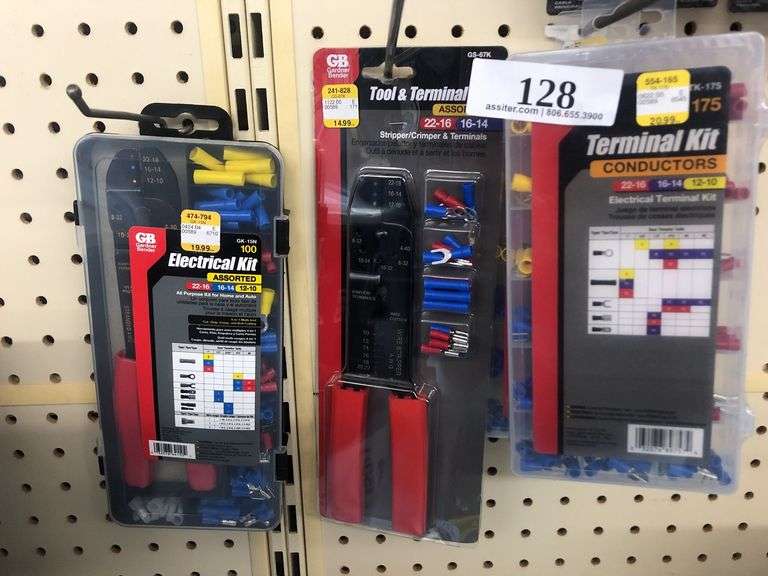 (2) Gardner Bender Electrical Kits w/Tools & (2) Terminal Kits ...