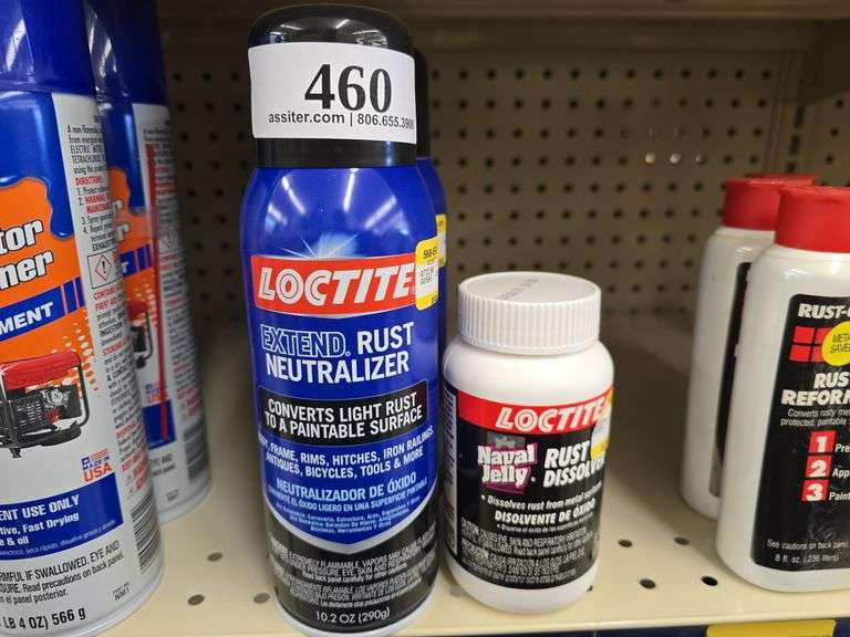 (6) Loctite 10oz Rust Neutralizer & (1) Rust Dissolver & Metal Polish ...