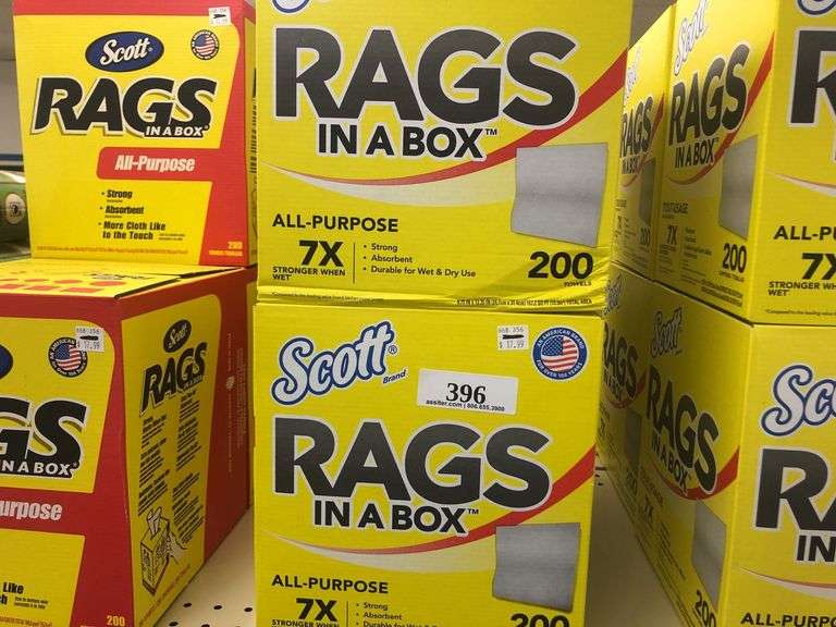 (4) Boxes Scott Rags 200ct - Assiter Auctioneers