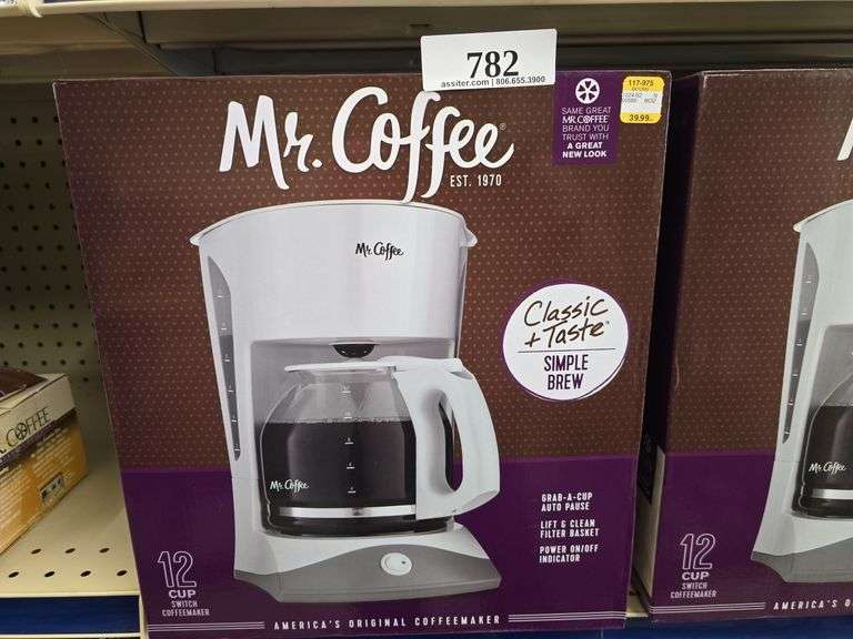 Mr. Coffee 12 Cup Switch Coffee Maker - Assiter Auctioneers